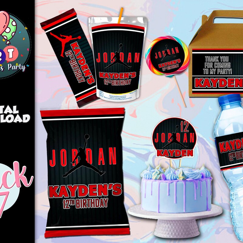 Jordan Party Favors - Etsy