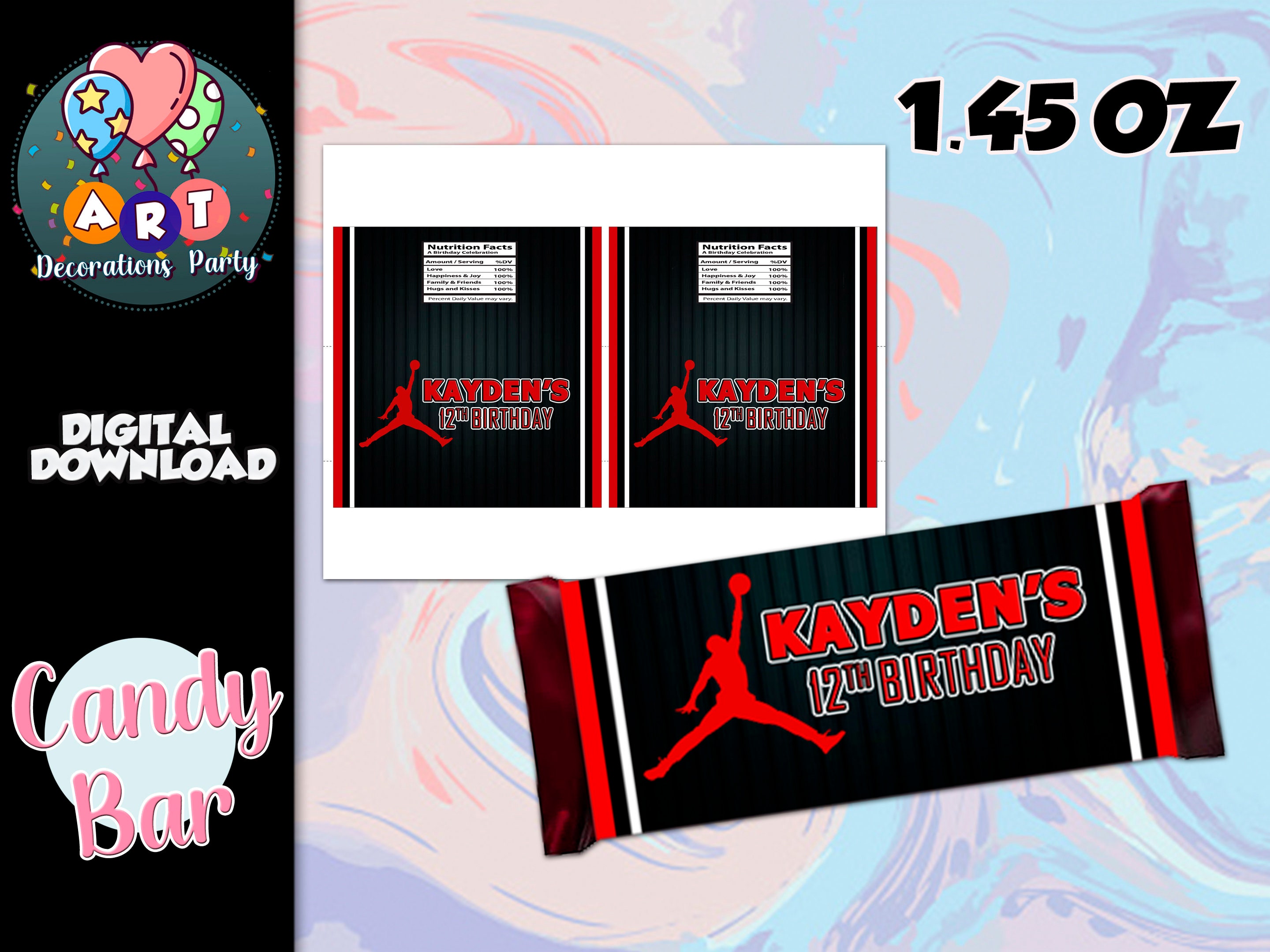 Jordan Jumpman Package Printable Chip Bag / Gable Box / - Etsy