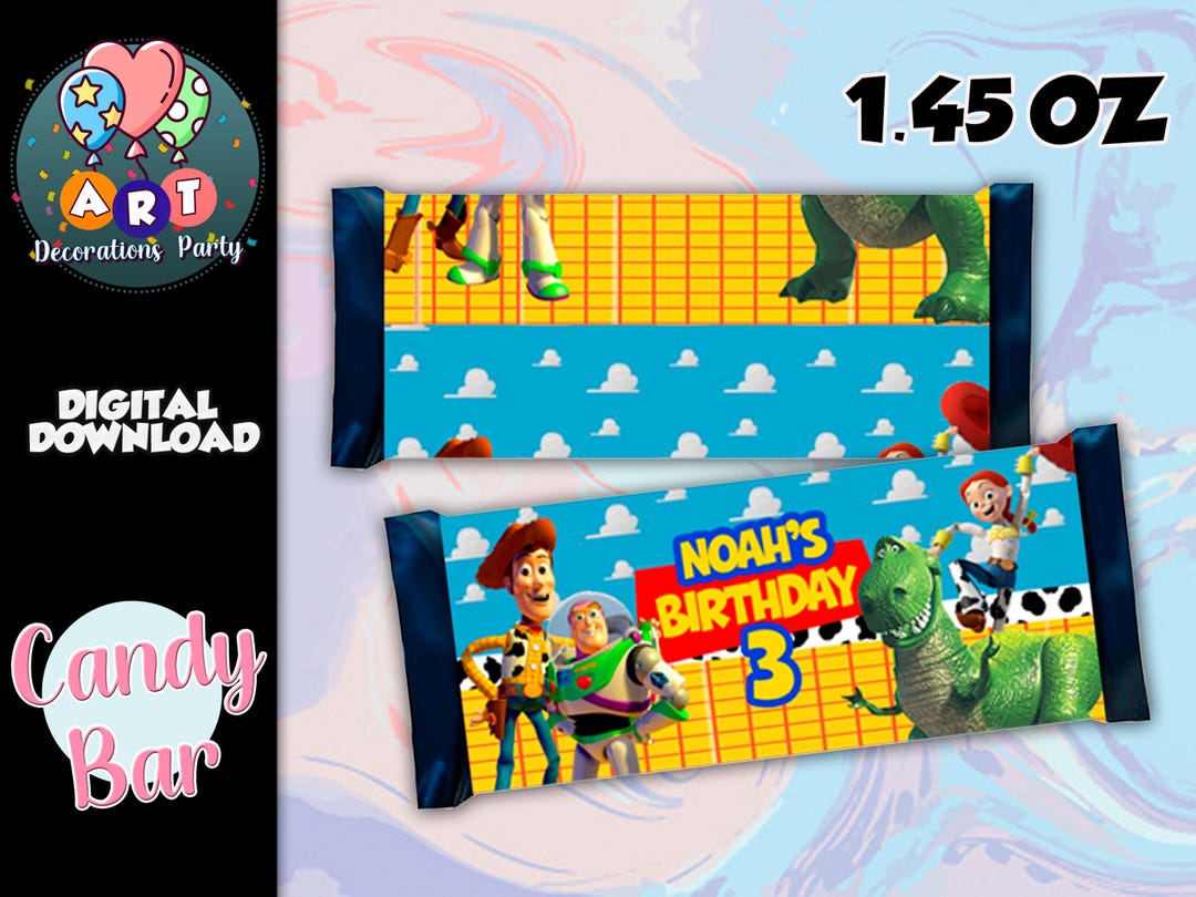 Toy Story Candy Bar Printable - Chocolate - Toy Story Birthday Party - Etsy