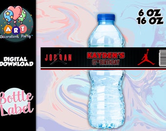 Jordan Jumpman Box Label Birthday Party Gable Box Gift Bag Labels ...