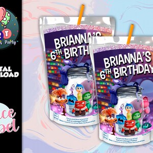 Inside Out Package Printable - Chip Bag / Gable Box / Bottle Label ...