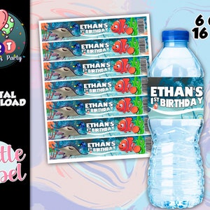 Finding Nemo Bottle Label Printable - Watter Bottle - Finding Dory ...