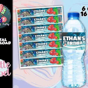 Finding Nemo Package Printable - Chip Bag/lollipop/gable Box/juice ...