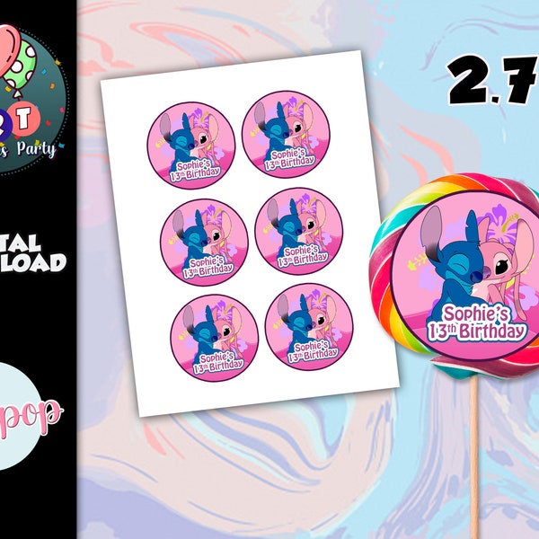 Lilo and stitch printable stickers - Etsy México