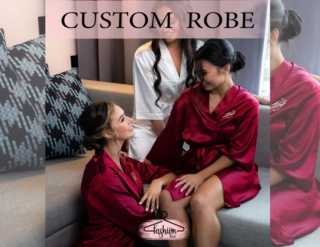 Custom Robes Bridal Robes Customized Robe Wedding Robes Customized ...