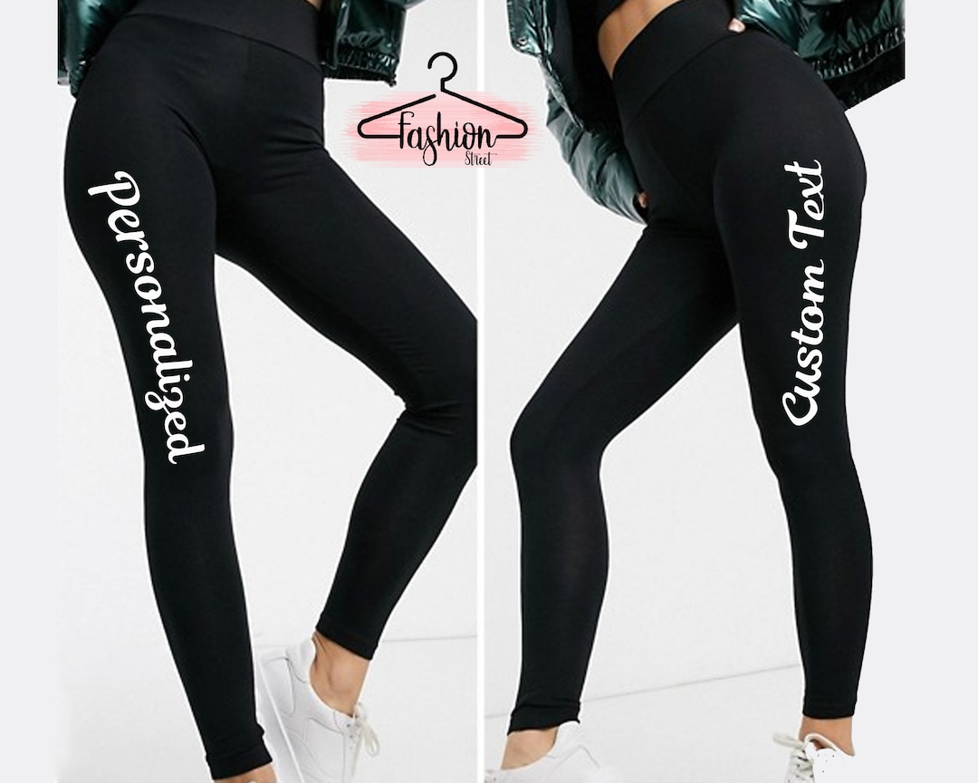 Personalized Leggings Customized Leggings Workout Leggings Yoga ...
