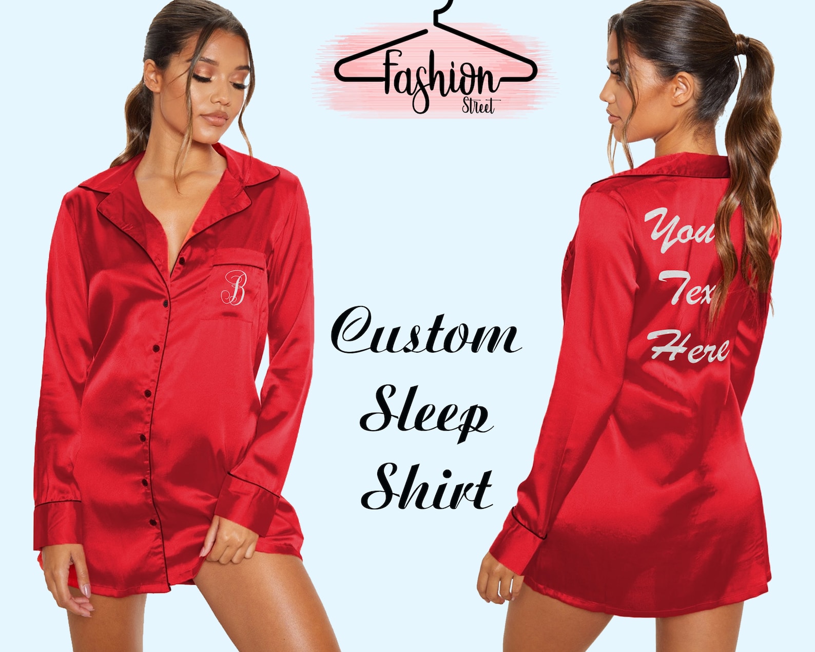 Sleep Shirts Personalized Sleep Shirt Customized Bridesmaid - Etsy