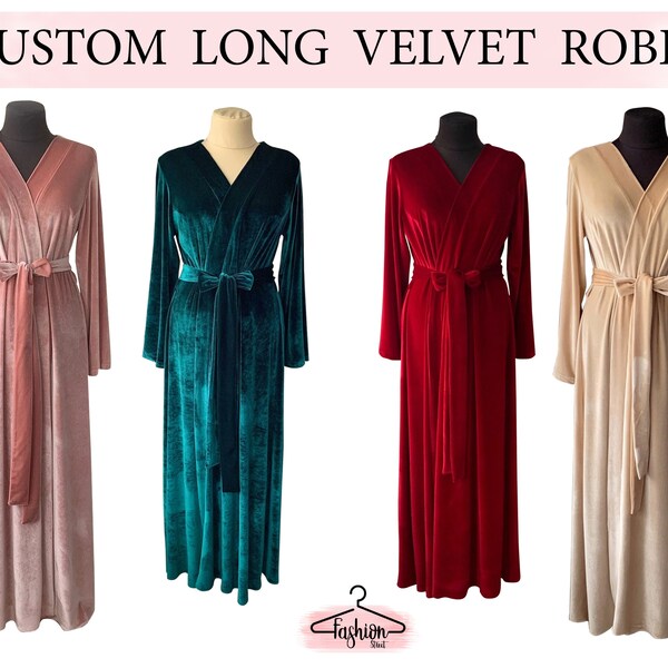 Silk Velvet Robe - Etsy