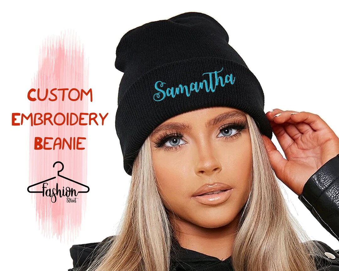 Personalized Embroidery Beanies Customized Beanies Skull Caps Winter ...