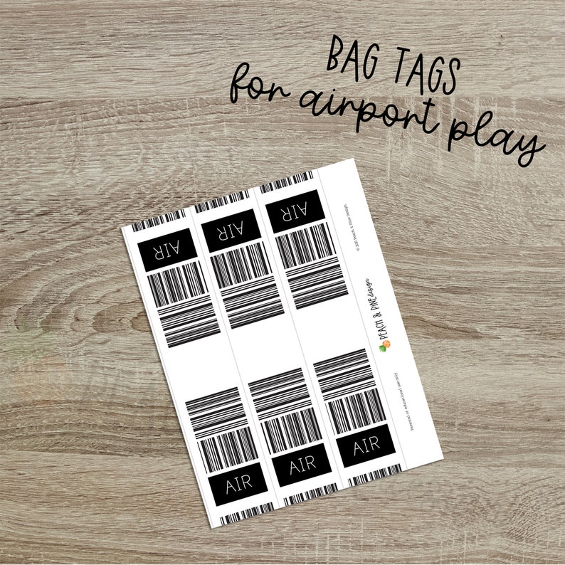 Airport Pretend Play Bundle - Printable | Digital Download | Instant ...