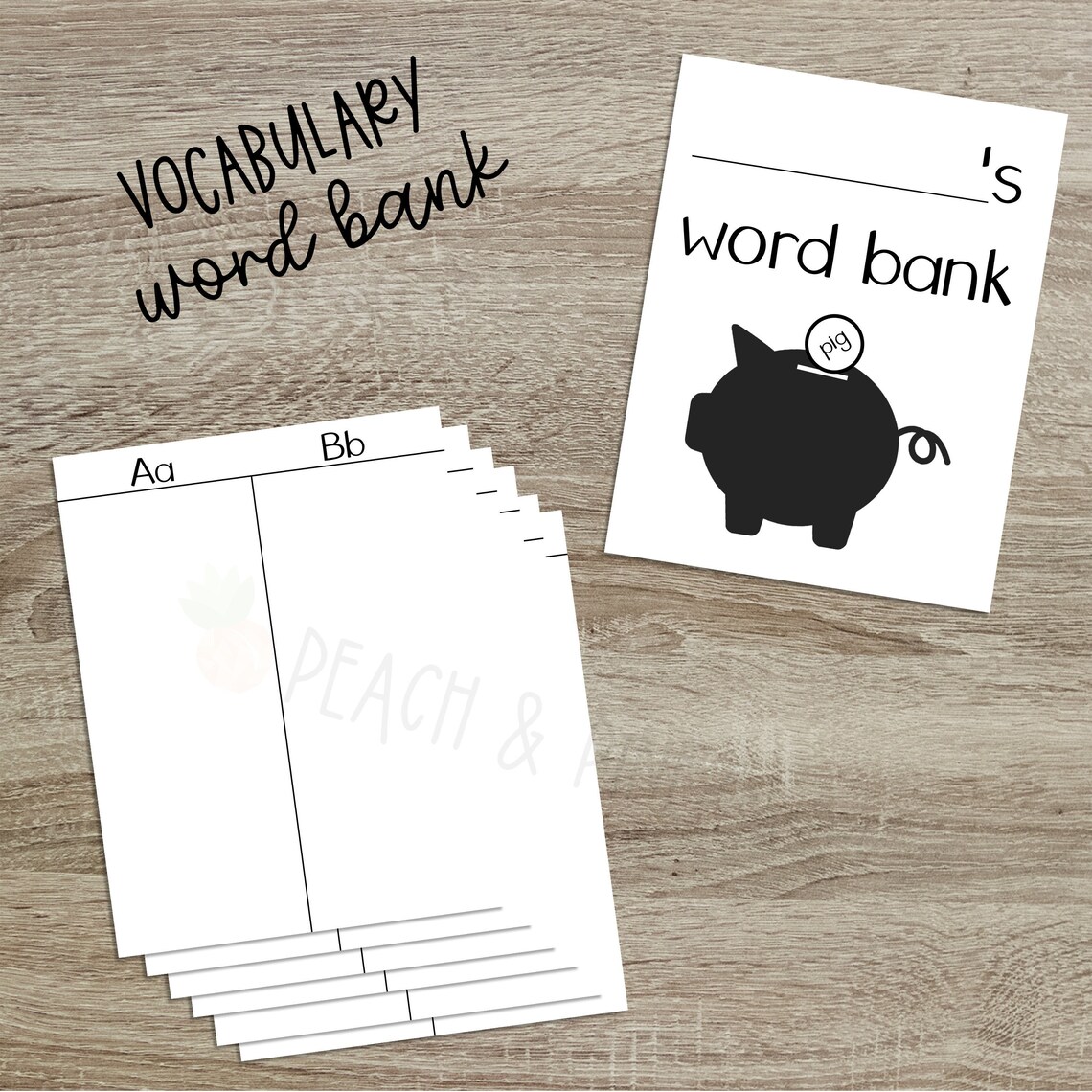 Word Bank Vocabulary Printable | Etsy