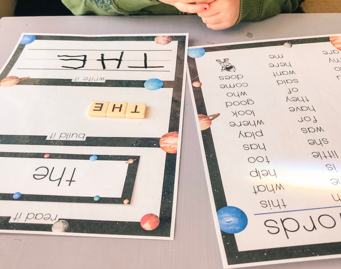 Sight Word Activity Pack - Space - Printable | Digital Download ...