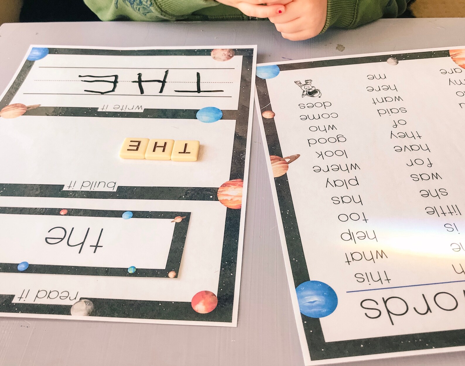 Sight Word Activity Pack Space Printable Digital Download Instant ...