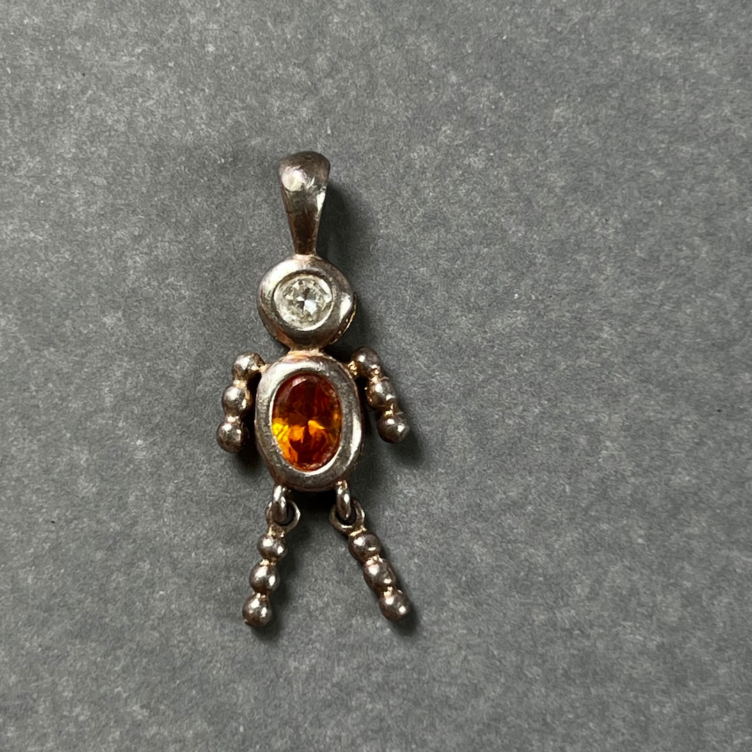 Vintage 925 Birthstone Doll Charm - Etsy