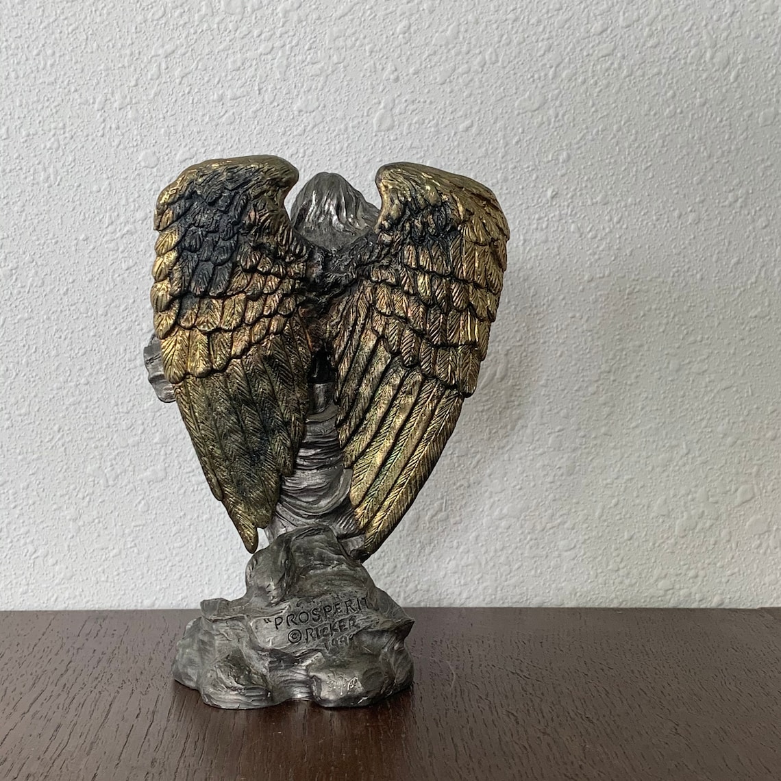Vintage Michael Ricker Pewter Large Angel X234 | Etsy
