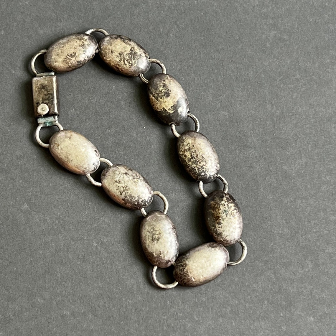 Vintage Sterling Silver Bracelet - Etsy