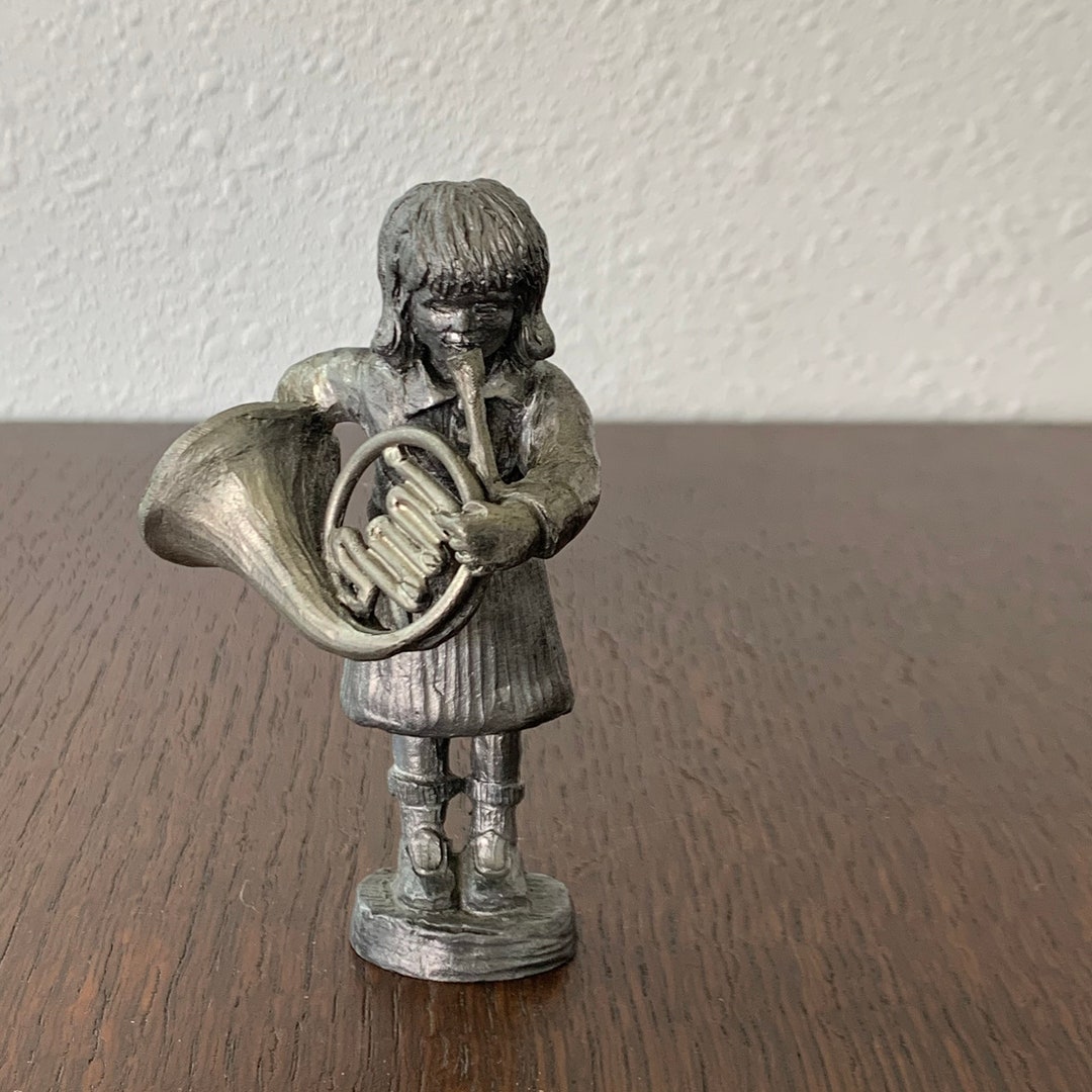 Vintage Michael Ricker Pewter Statue Vintage C149 - Etsy