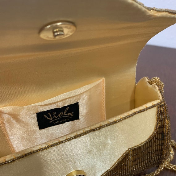 VIOLA Collection | Gold Beaded Purse | C118 - Gem