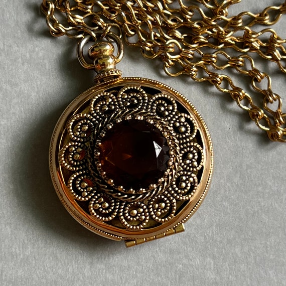 Avon Locket Pendant Necklace Etsy
