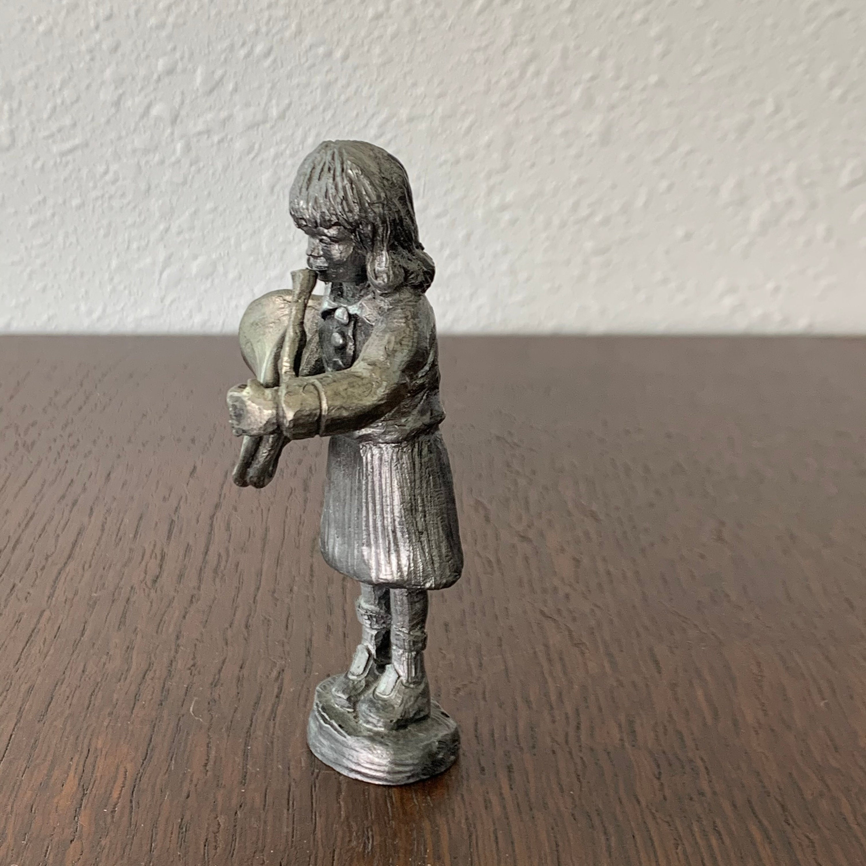 Vintage Michael Ricker Pewter Statue Vintage C149 - Etsy
