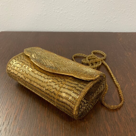 VIOLA Collection | Gold Beaded Purse | C118 - Gem