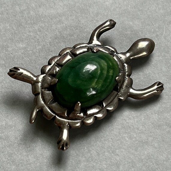 Vintage Sterling silver turtle - Gem