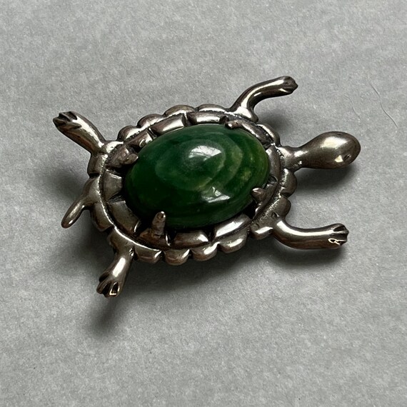 Vintage Sterling silver turtle - Gem