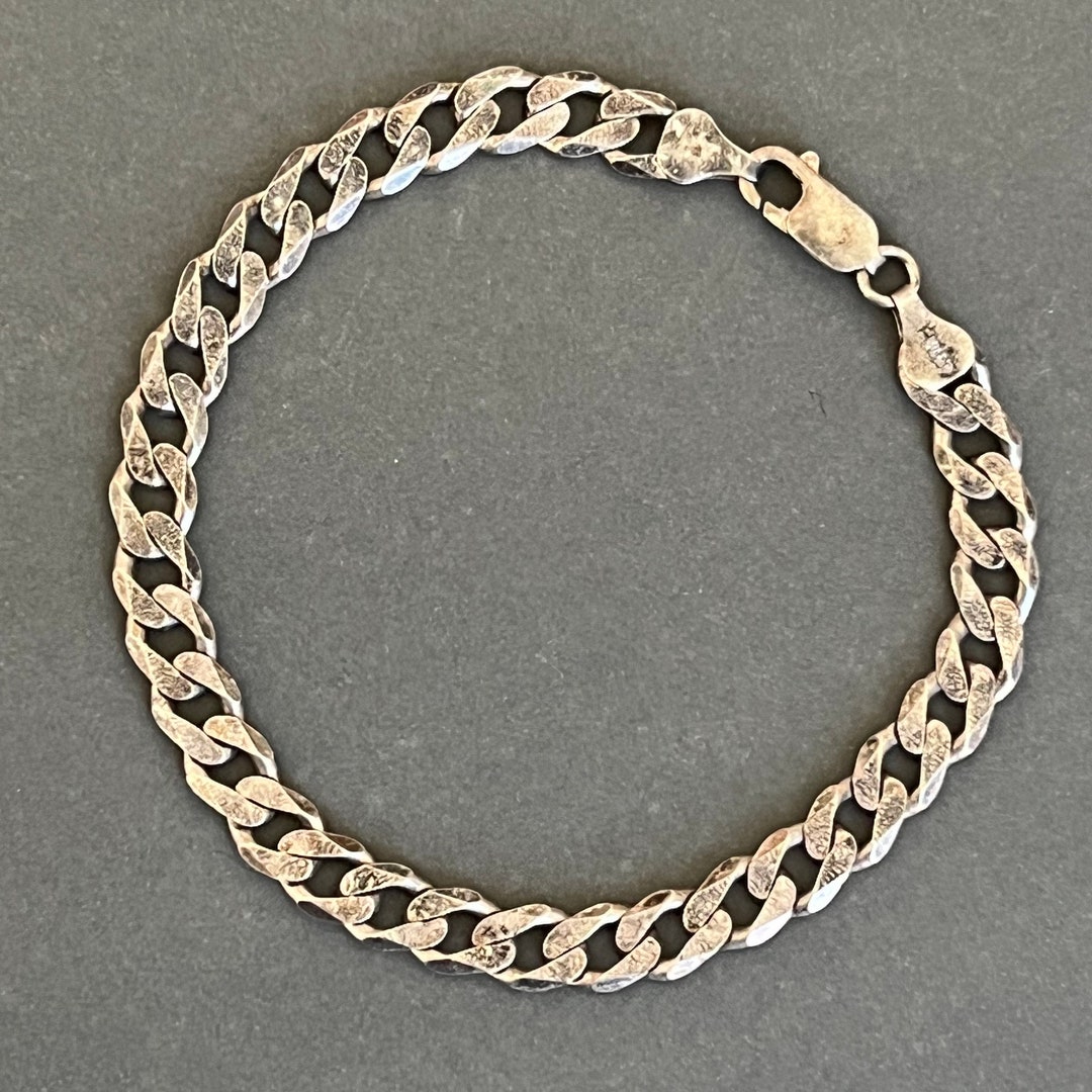 Vintage Sterling Silver Bracelet Italy Jewelry - Etsy