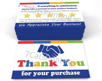 Ebay Thank You Card | Etsy