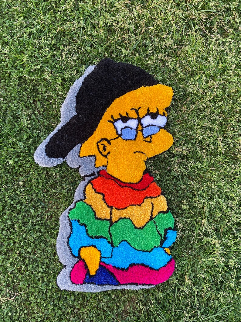 Lisa Simpson Wall Rug, Area Rug , Custom Rug - Etsy
