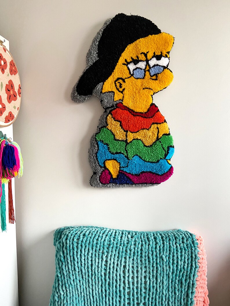 Lisa Simpson Wall Rug, Area Rug , Custom Rug - Etsy