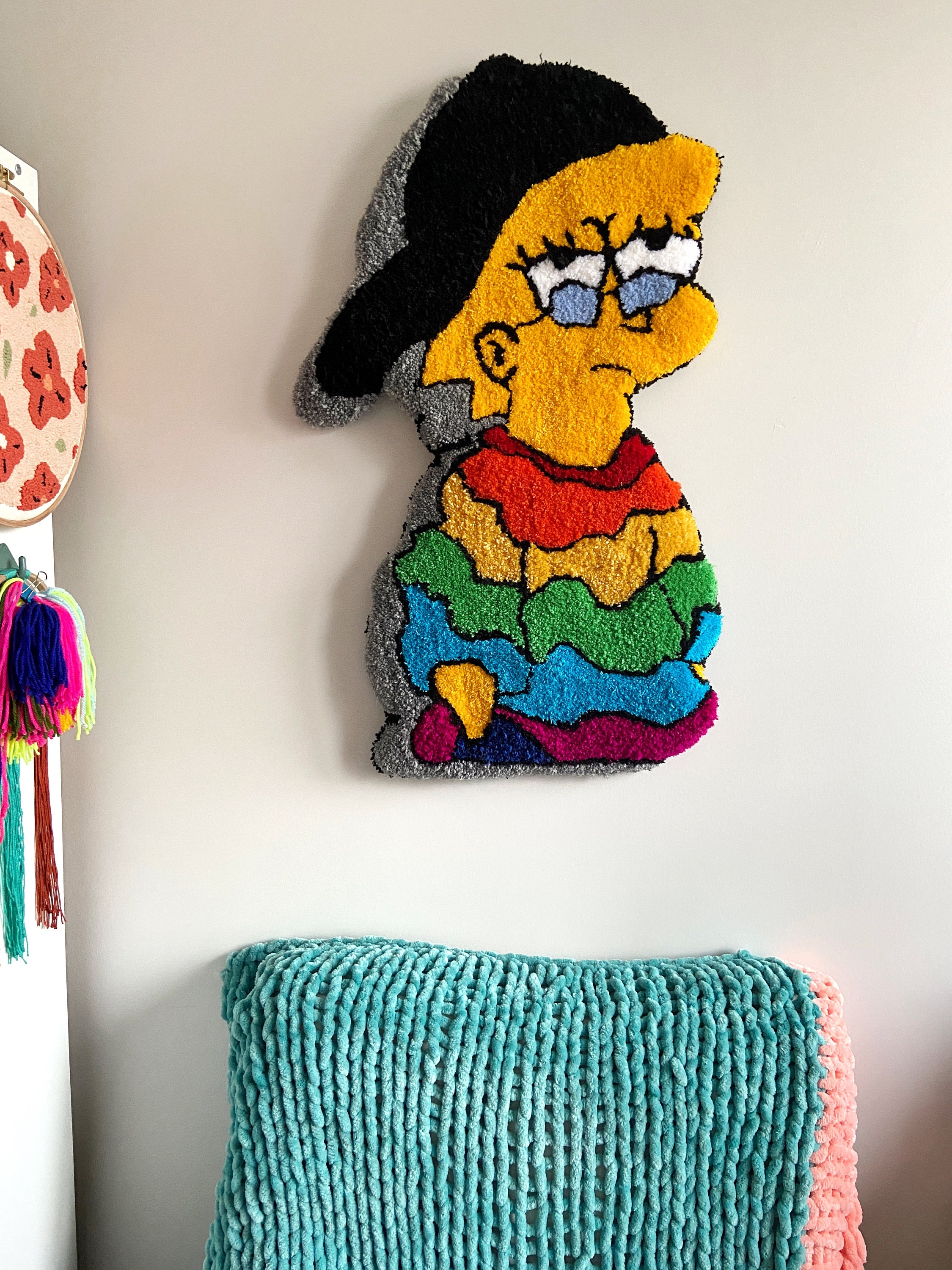 Lisa Simpson Wall Rug, Area Rug , Custom Rug - Etsy