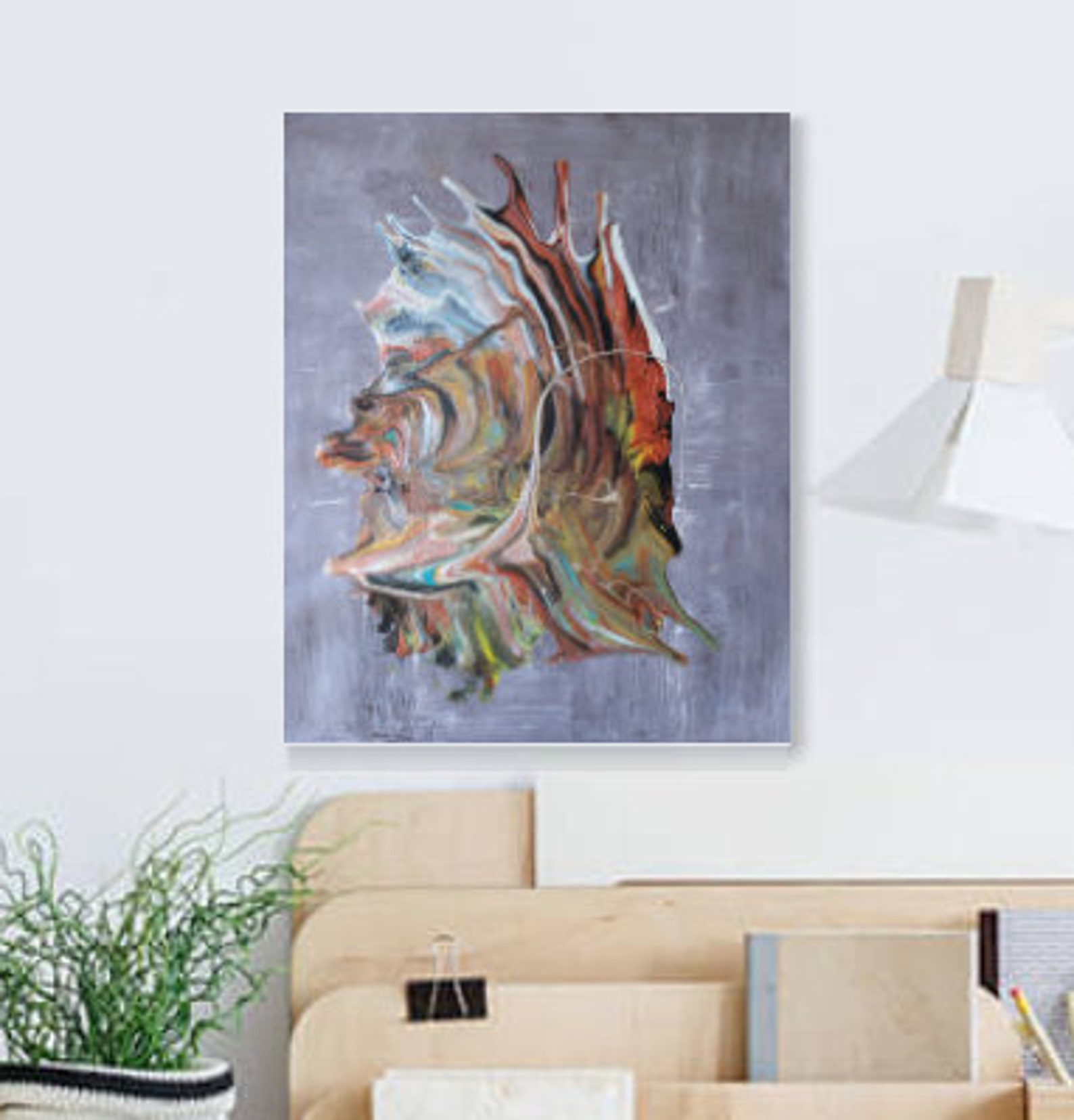 Modern Abstract Painting for Interior Medium Sizesplash - Etsy