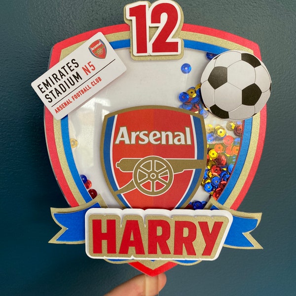 Arsenal Cake Topper - Etsy UK