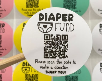 Qr Code Diaper Fund - Etsy