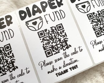 Qr Code Diaper Fund - Etsy