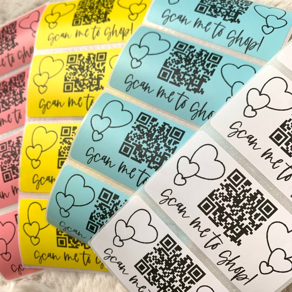 Qr Code Stickers - Etsy