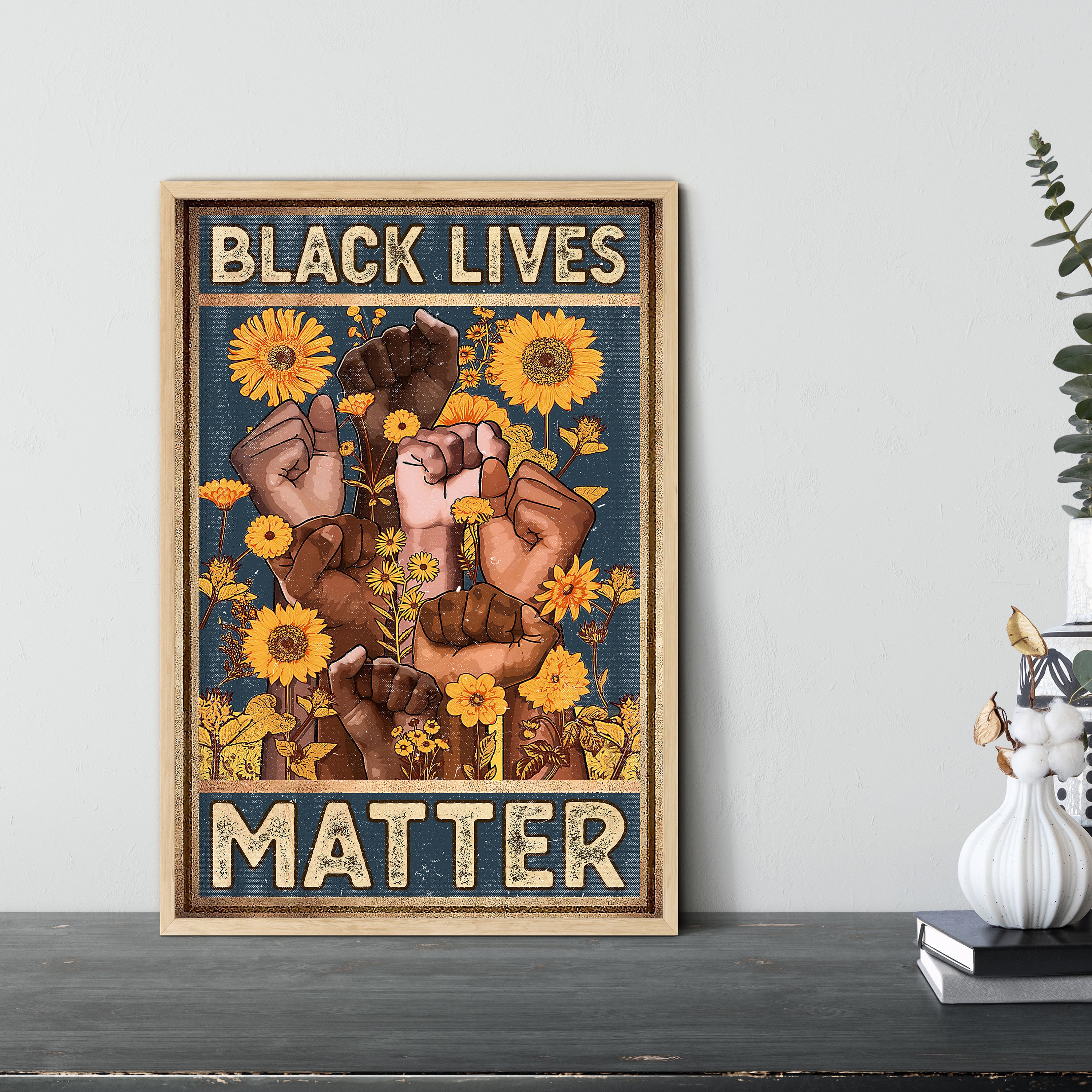 Vintage Black Lives Matter Poster Civil Rights Poster Black | Etsy