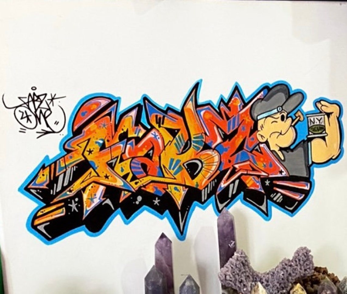 Custom Graffiti Style Lettering, Names and Words - Etsy