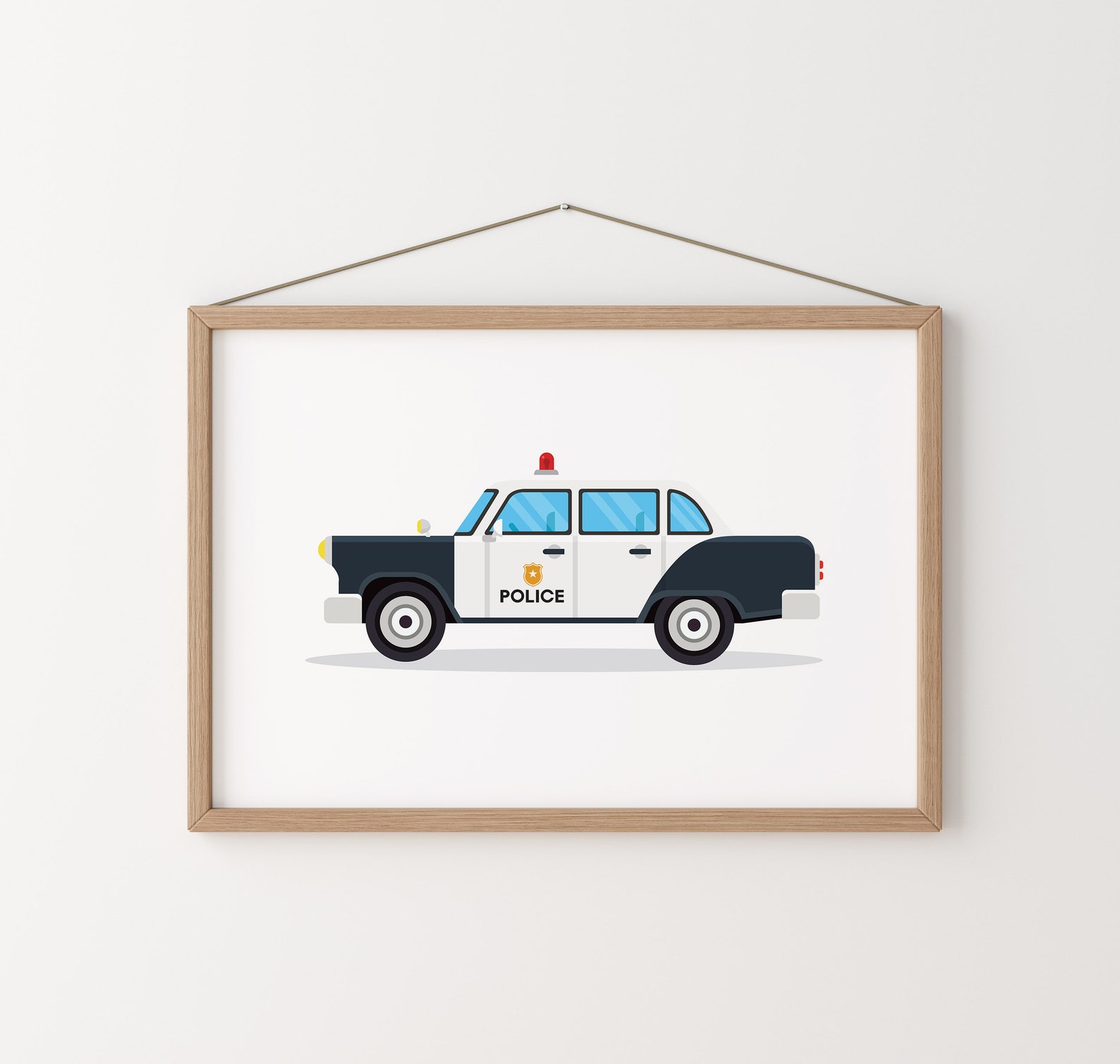 Set of 8 Police Vehicles Prints Vehicles Art Print Printable - Etsy