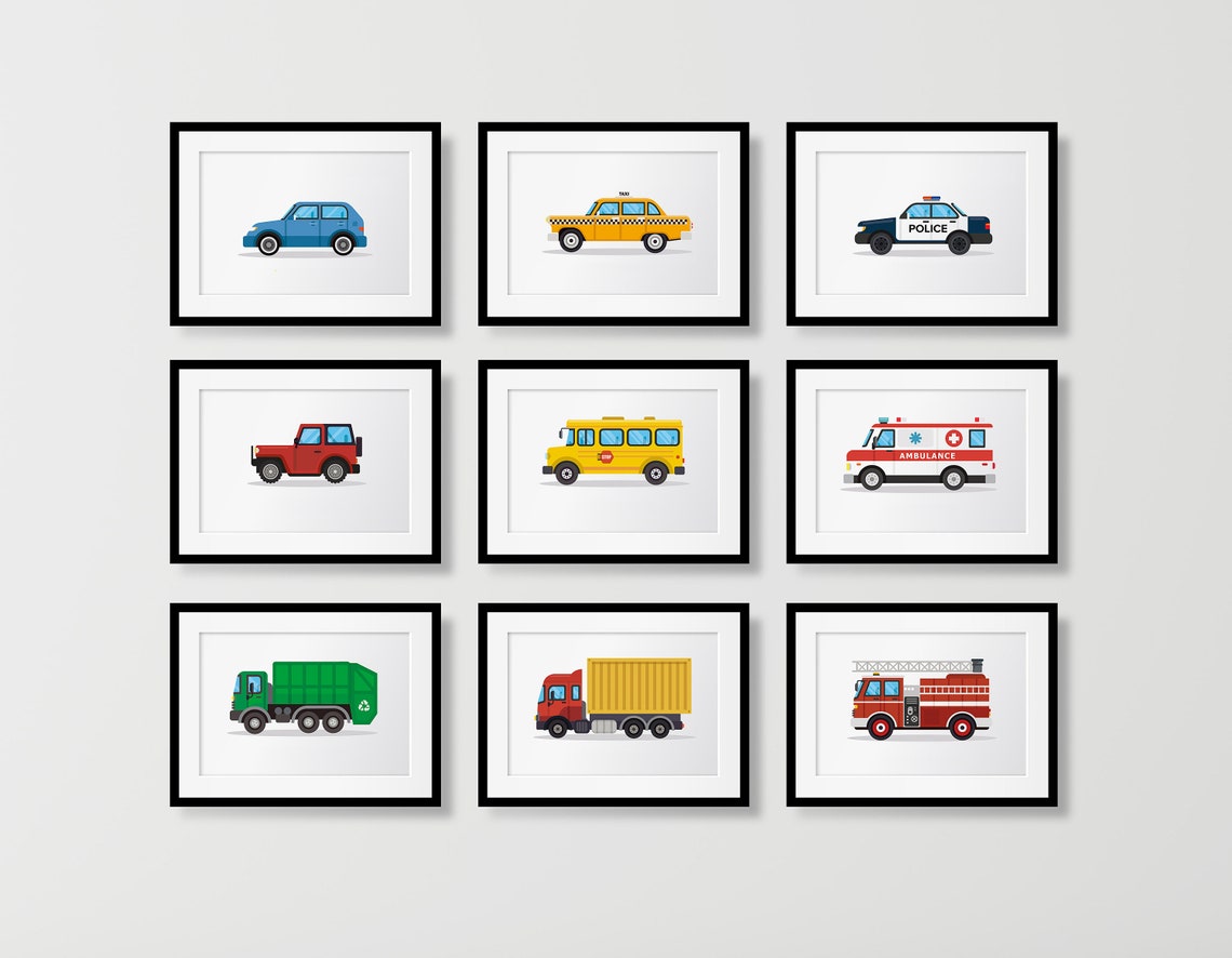 School Bus Print Bus Print Transportation Wall Decor - Etsy