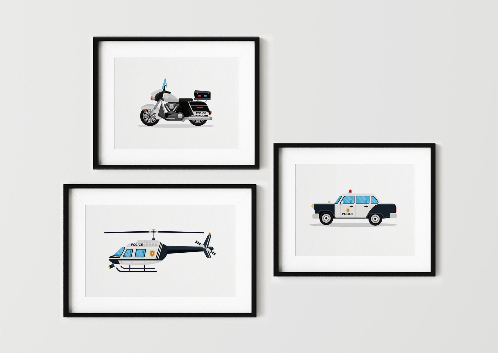 Police Motorcycle Print Police Motorcycle Police Wall Decor - Etsy