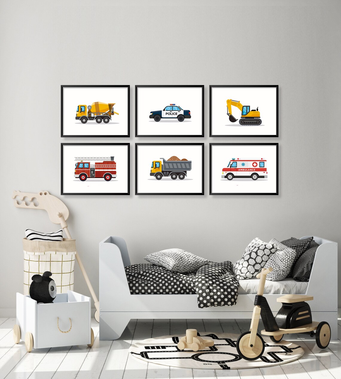 Ambulance Print Emergency Vehicle Print Transportation Wall - Etsy