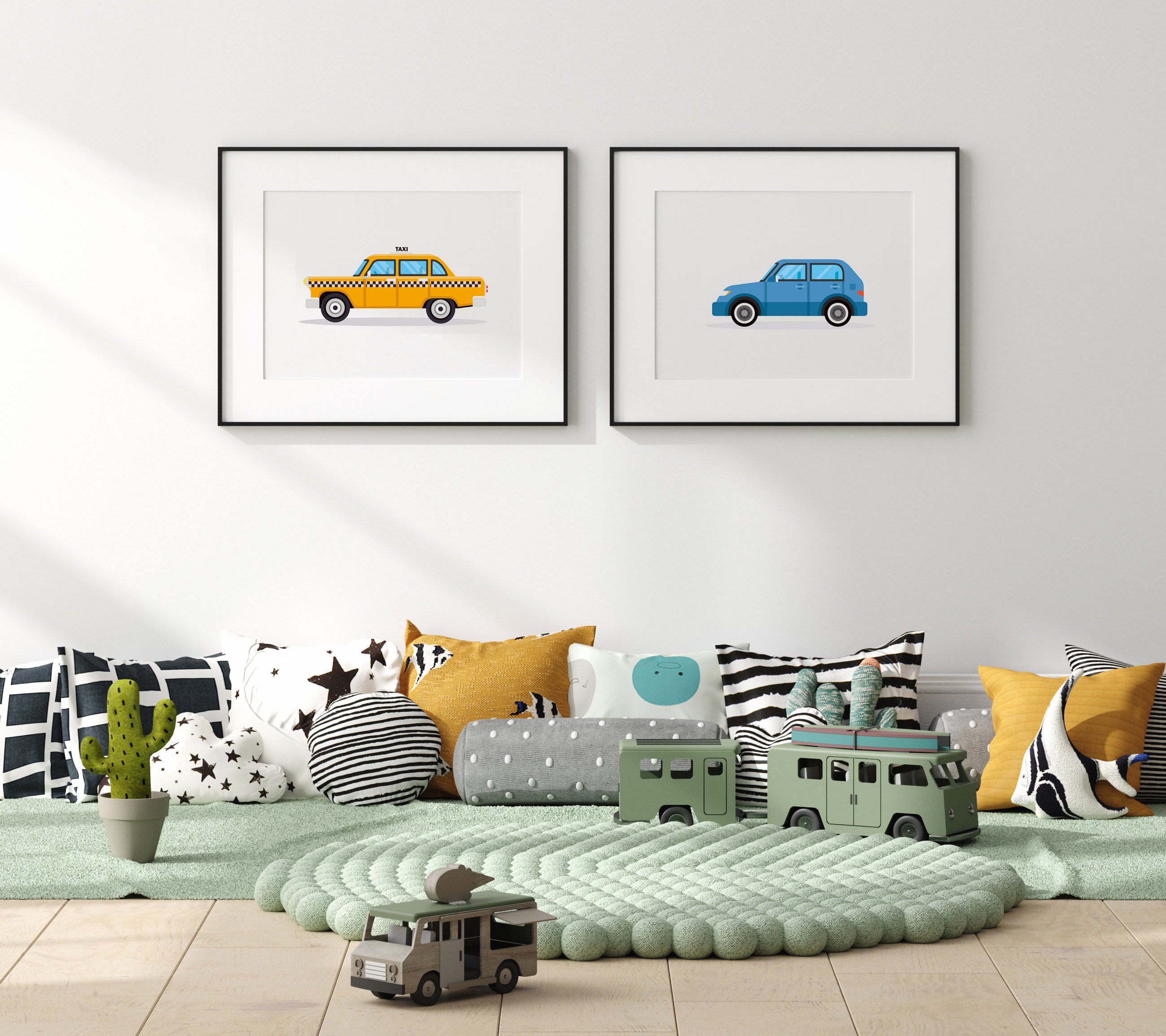 Taxi Print, Yellow Taxi Print, NYC Taxi Cab, Transportation Wall Decor ...