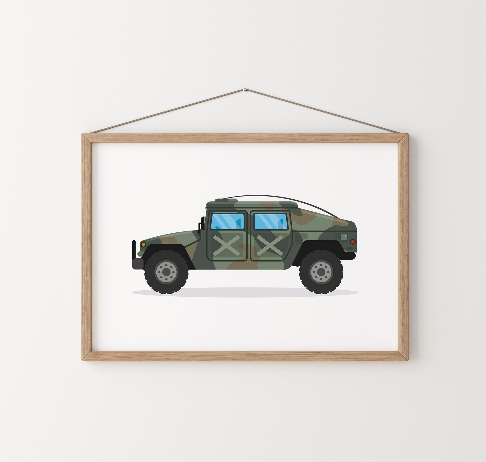 Military Car Print, Army Vehicle Print, Hummer, Transportation Wall ...