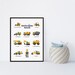 Construction Vehicle Poster, Transport Wall Decor, Car Wall ...