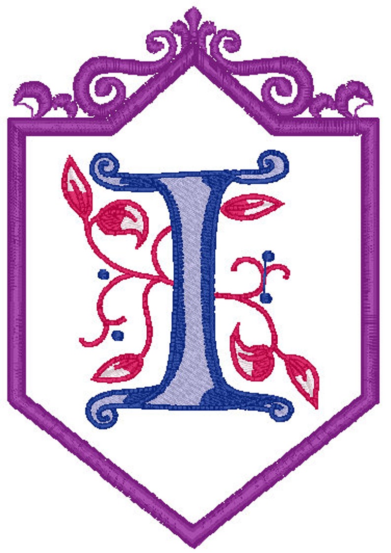 Royal Monogram Embroidery Designs | Etsy