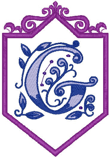 Royal Monogram Embroidery Designs - Etsy