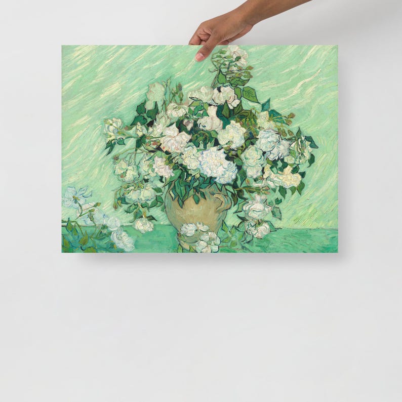 Vincent Van Gogh "roses" 1890 Wall Art - Etsy