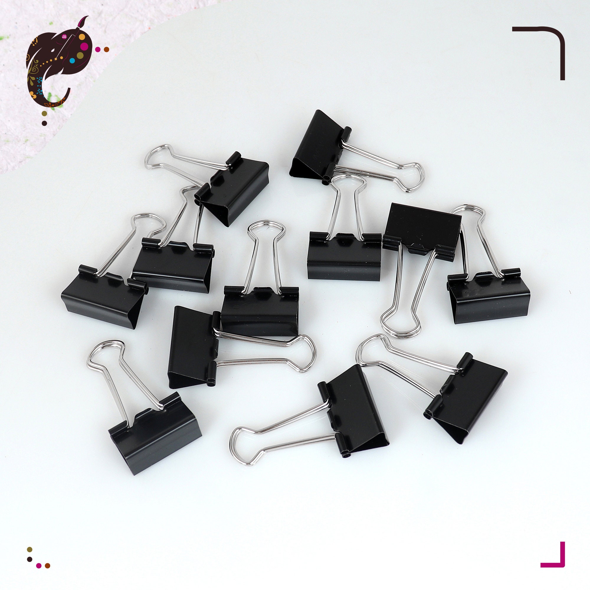 Binder Clips, Paper Clips, Black Paper Clips, Craft Items, Metal Clips ...